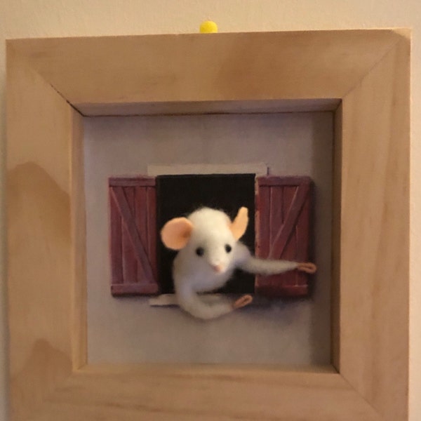 Quilted Felted Wool Mouse. - Etsy