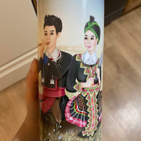 Hmong Paj Ntaub Walnut Wood Coaster - Etsy