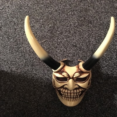 Devil Samurai Airsoft Mask BB Gun, Oni Hannya Halloween Costume Demon ...