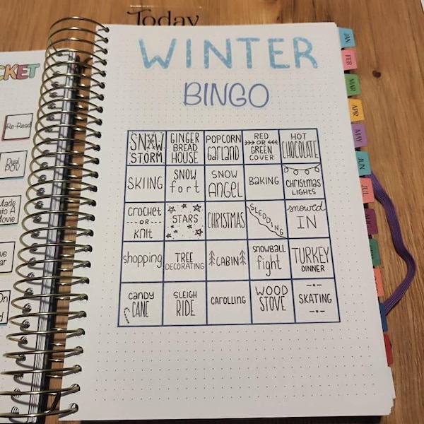 Bookish Journal Bingo Challenge Sticker - Seasonal Bingo Reading ...