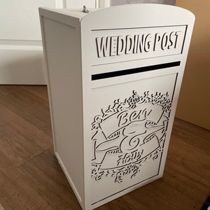 Large Lockable White Wedding Card Post Box Fully Assembled | Etsy