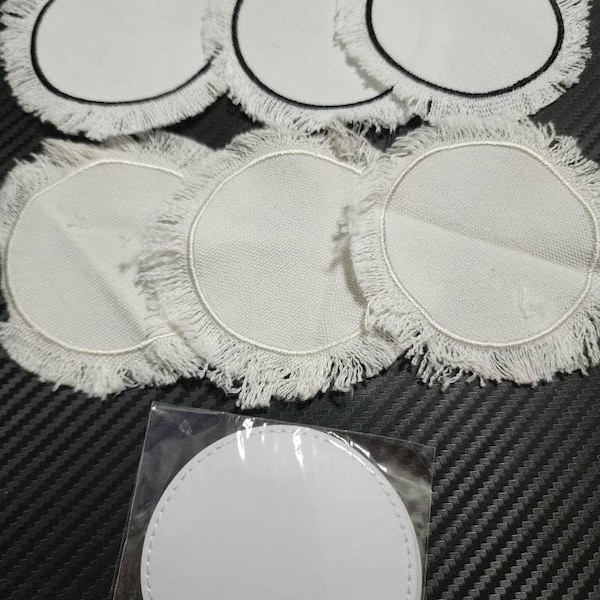 Sublimation Raggedy Patch Blank | Frayed Embroidered Edge Hat Patches ...