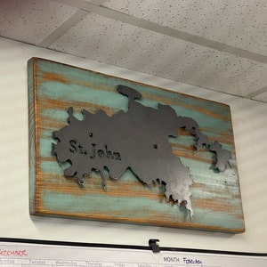 Rustic St. John Sign, USVI - Etsy