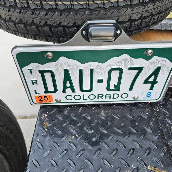 License Plate Holder Trailer Mount Bracket Flatbed RV Truck Bolt on ...