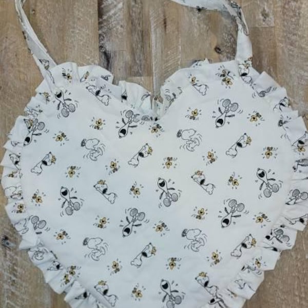 Heart Bag PDF Sewing Pattern | Love Heart Ruffle Tote Bag | Instant ...