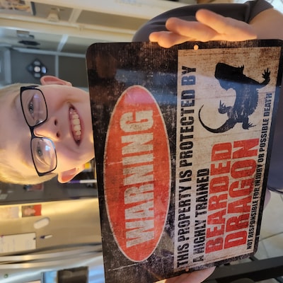 Funny Bearded Dragon Sign Pet Bearded Dragon Sign Bearded Dragon ...