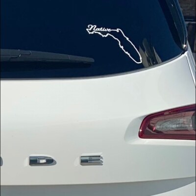 Florida Home Decal / Florida Native Car Decal / Floridian Home Decal ...