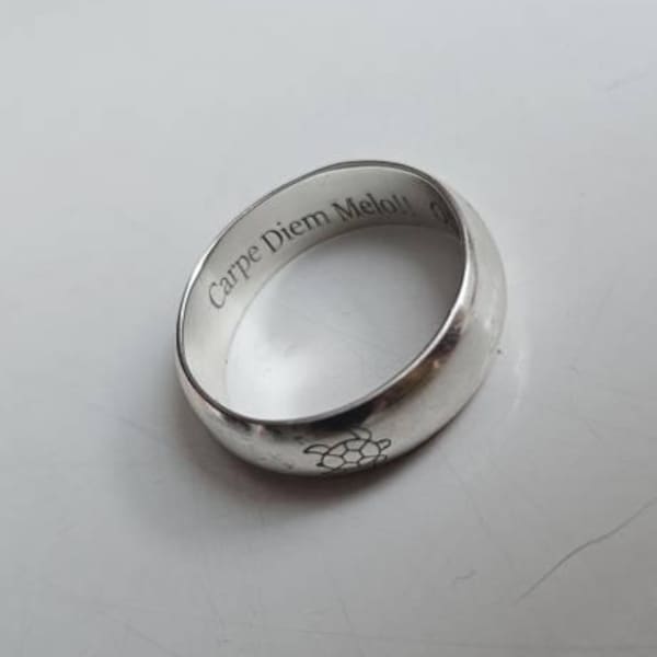 Sterling Silver Heart Dangle Charm Ring Love Ring for Her Silver ...