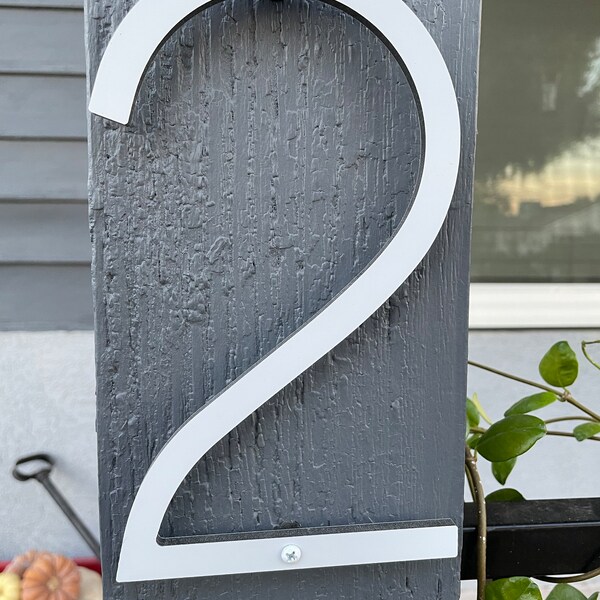 THIN MODERN White House Numbers for Large Address Numbers - Etsy
