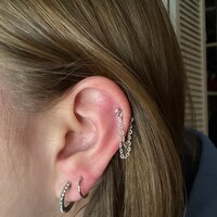 Silver Rook Piercing Silver Rook Hoop Rook Earring Gold Rook Jewellery ...