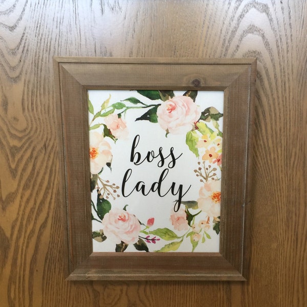 Boss Lady Printable, Boss Lady Wall Art, Boss Lady Print, Office Art ...