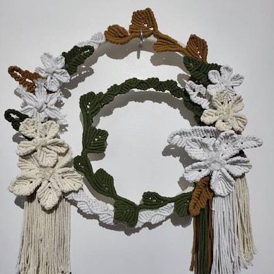 PDF Pattern Lotus Flower Macrame Wall Hanging, Macrame for BEGINNER ...