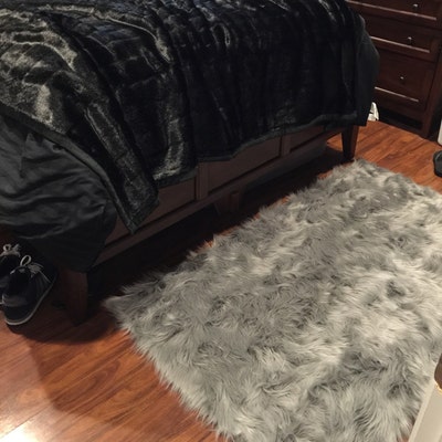 NEW Faux Fur Rug Fine Shaggy Bright White Area Carpet - Etsy