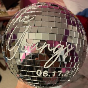 Personalizable Disco Ball Weddings, Socials, Showers, Events, Parties ...