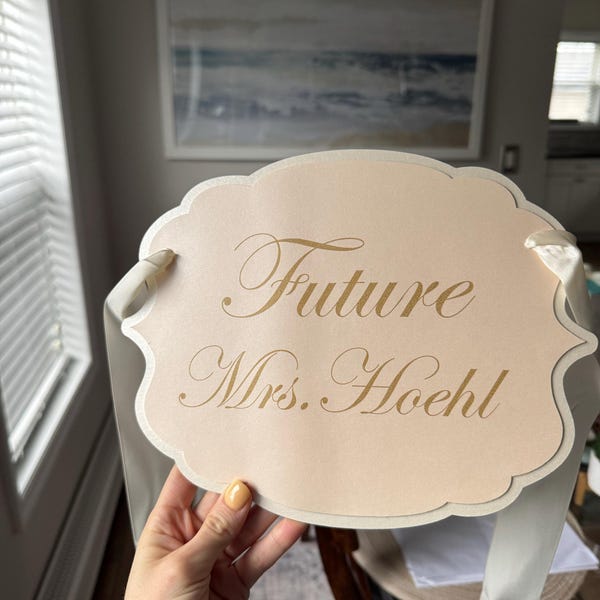 Future Mrs Sign,wedding Shower Sign, Mrs to Be Sign, Bridal Shower ...