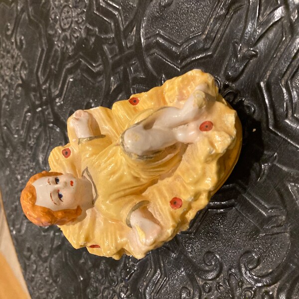 Rare Antique French Religious Statue Saint Pope W Glass Eyes, Metal ...