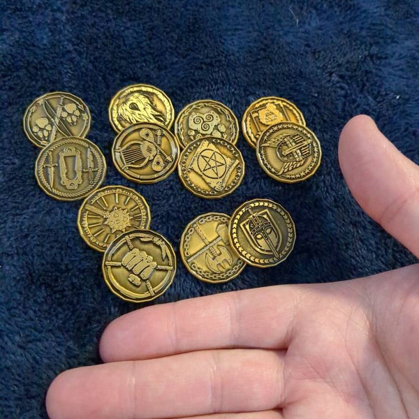 Sorcerer Character Coin Token Pack for Dungeons & Dragons | Dnd ...