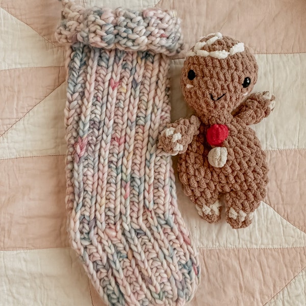 3 SIZES Pixie Stocking Pattern Video Tutorial 4 Knit-dupe Stitches, Knit Look-alike Crochet ...