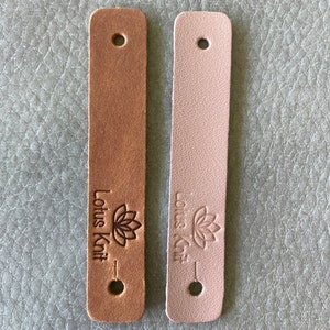 Personalized Leather Tags Rivet Tags Labels for Knitting No - Etsy