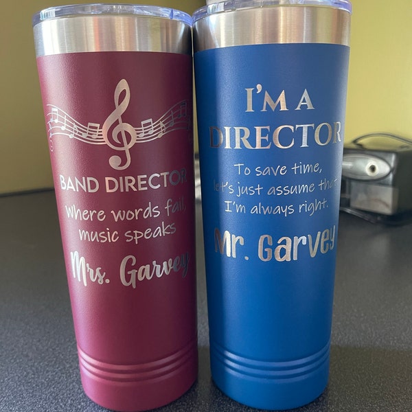 I'm A Director- Engraved Stainless Theater Mug Gift, Director Tumbler ...