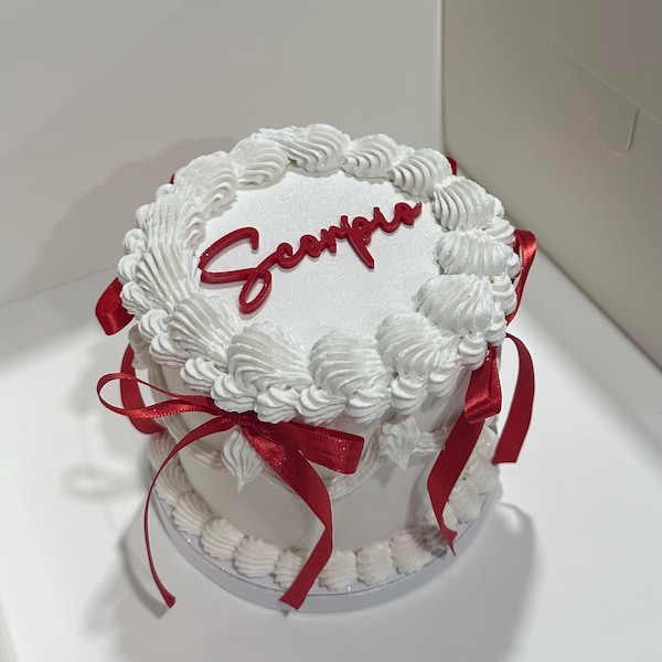 That Girl Since Year Cake Topper | Flat-lay Cake Topper | Vintage Heart ...