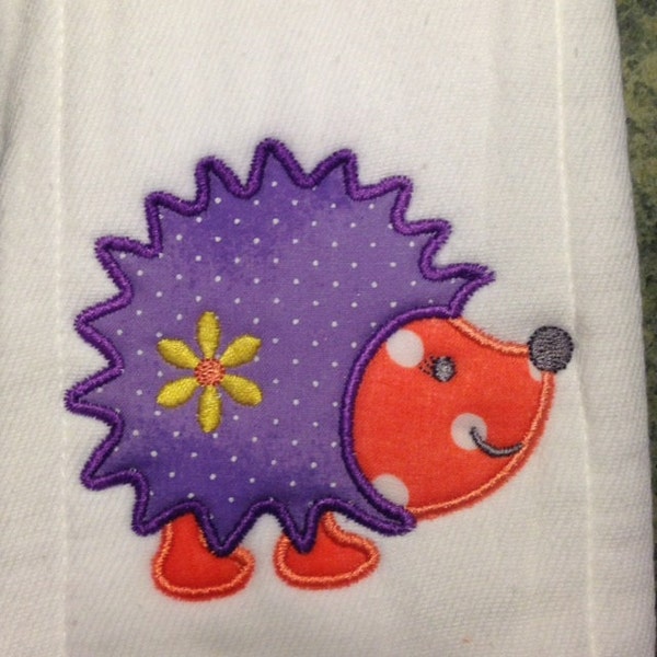 Hedgehog Applique Machine Embroidery Design Digital Pattern - Etsy