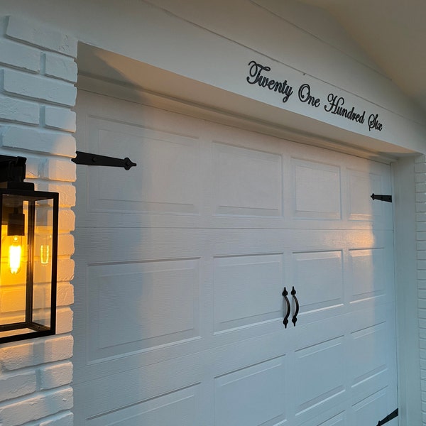 Script Address Sign Metal,script House Numbers,custom House Numbers ...