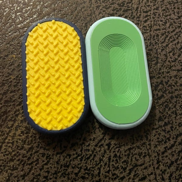 Fidget Holder Keychain 3D Printed Slider Carrier for the Pill - Etsy