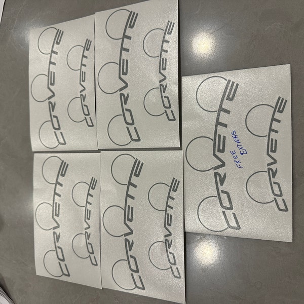 4 Corvette Caliper Decals Sticker C8 Z51 Heat Resistant White Red - Etsy