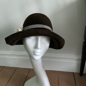 Seagreen Squashed Peachbloom Hat With Vintaged Grosgrain - Etsy