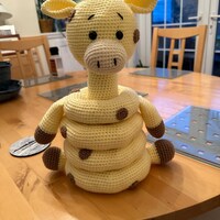 Stacking toy giraffe crochet pattern English, montessori giraffe ...