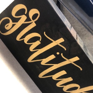 One Little Word // Custom Hand-lettered Wood Sign // Shelf - Etsy