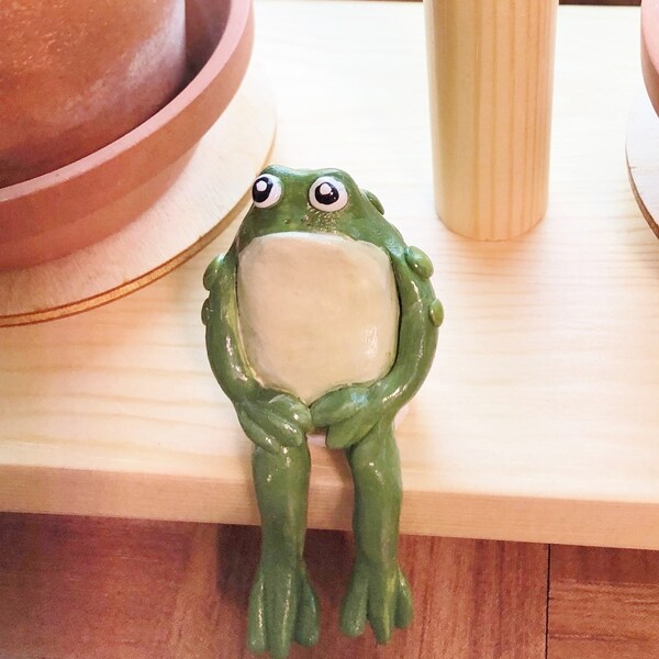 Handmade Polymer Clay Sitting Mini Animal Figurine Gift Set Decor| Hand ...