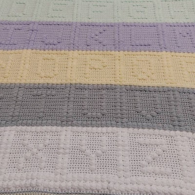 Football in Field Afghan C2C Crochet Pattern, Written Row Counts, C2C ...