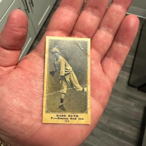 5 Card Lot BABE RUTH Rookie Card 151 Red Sox 1916 M101 Reprint Mint ...