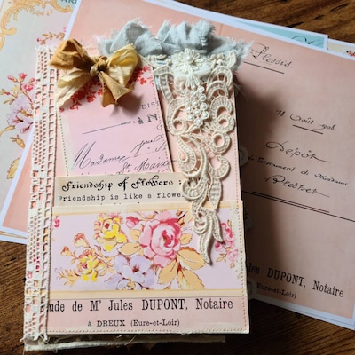 French Manuscript Vintage Journal Kit - Etsy