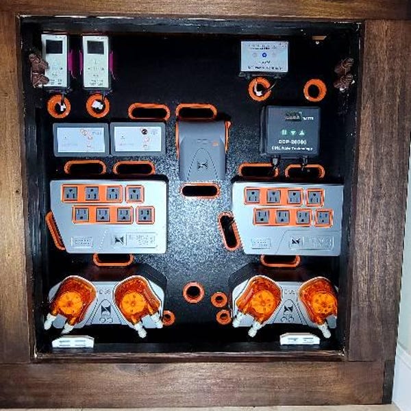 Customizable Breakout Box for Neptune Apex W/ Push Terminals 2 Switch ...