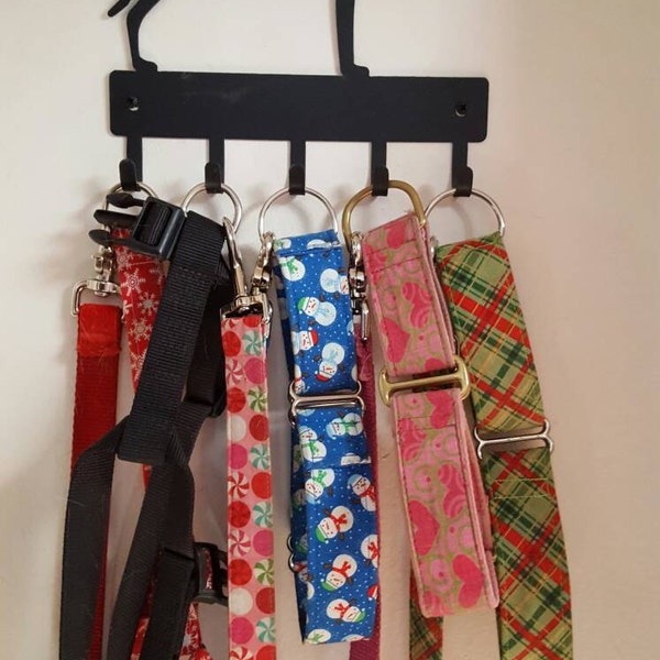 Greyhound (lg) Dog Leash Hanger/ Key Rack/ Hooks - 9 Inch Wide - Made ...