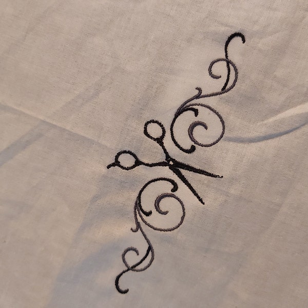 Flourish Border With Scissors Salon Hairdresser Stylist Beautician ...
