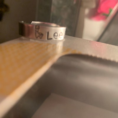 Llama Ring Hand Stamped. Custom Gifts for Him / Her. Alpaca Ring, Drama ...