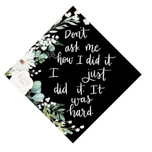Custom Quote Elementary Teacher Grad Cap Topper, Digitally Painted ...