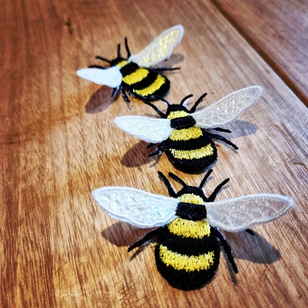 Bee Brooch FSL Machine Embroidery Design Digital Embroidery Pattern ...