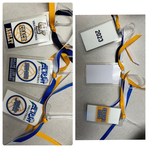 Personalized Volleyball Bag Tags, Personalized Sports Bag Tags ...