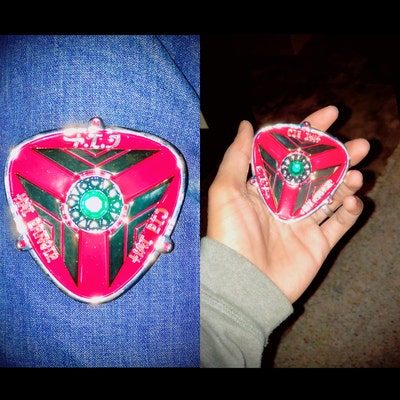 Time Traveler Quantum Fire Red Badge Metal Prop Concept Time Ranger ...
