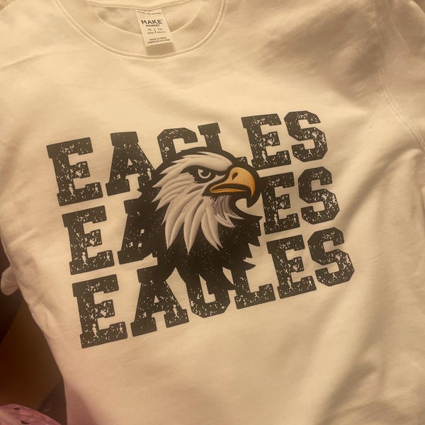 Uv Dtf Sticker Faux Rhinestone Lions Mascot DTF Transfer, School Mascot ...