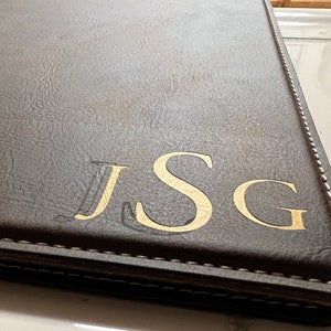 Personalized Leather Padfolio Custom Leather Portfolio - Etsy