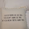 Valentine Heart Pillow, Upcycled Quilt Pillow, Love Message Pillow ...