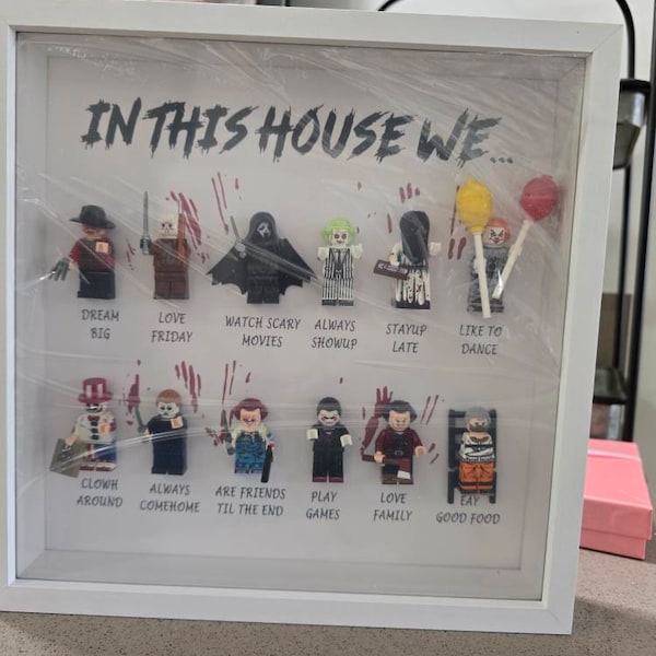 In This House We Horror Gift Frame handmadehalloween Scary Movie ...