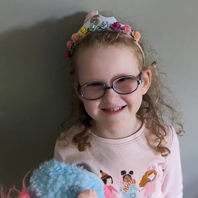 Birthday Tiara and Badge, Purple Princess Tiara, Purple Birthday Badge ...