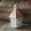 Bird House With Bell Copper Roof Handmade, Octagon Shape, Extra Large ...